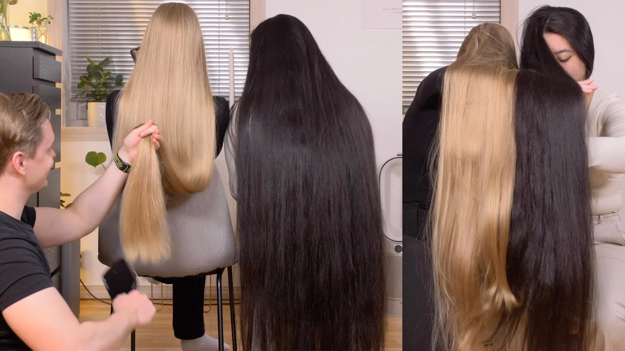 RealRapunzels | Brushing Meters of Hair (preview) - YouTube