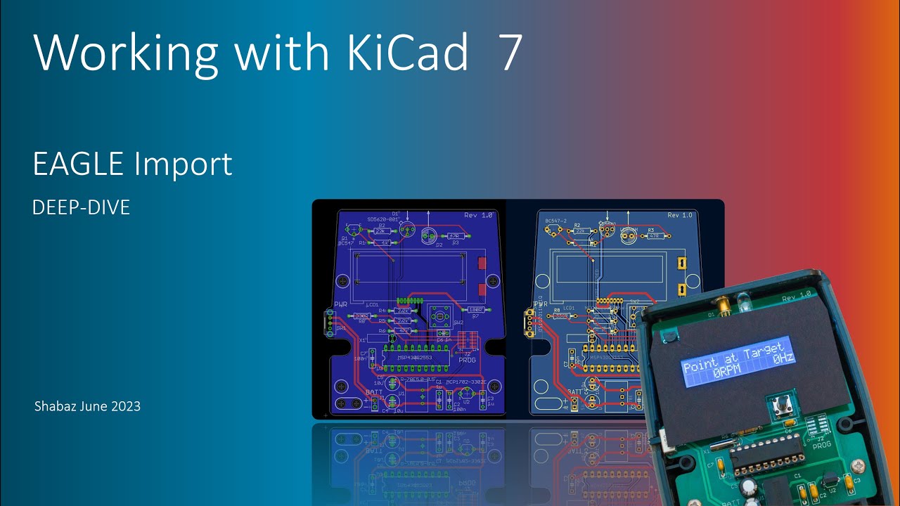 Working with KiCad 7: Importing EAGLE Projects - YouTube