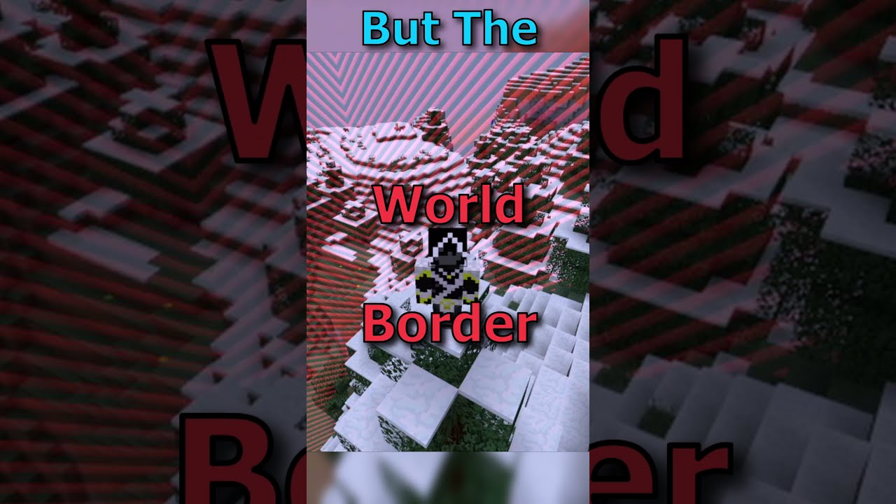 Minecraft, But The Border Is Closing In - YouTube