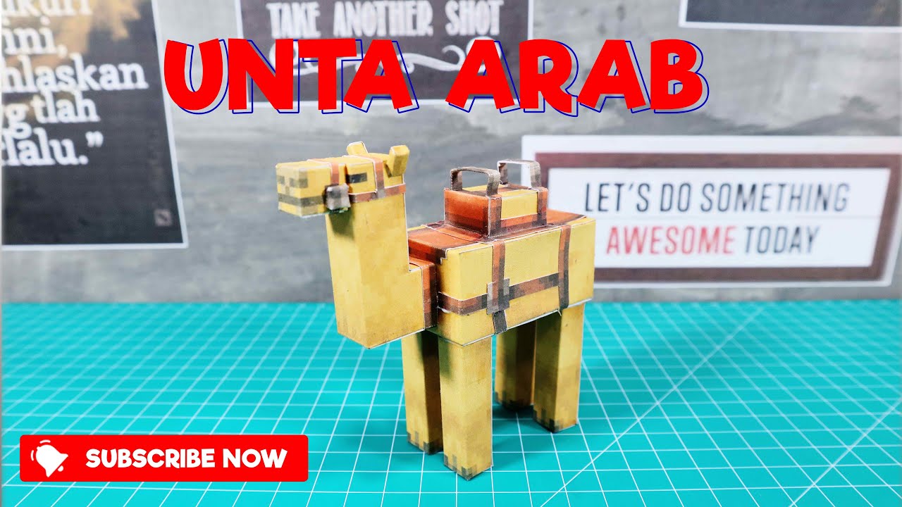 Unta Arab Papercraft - Minecraft - YouTube