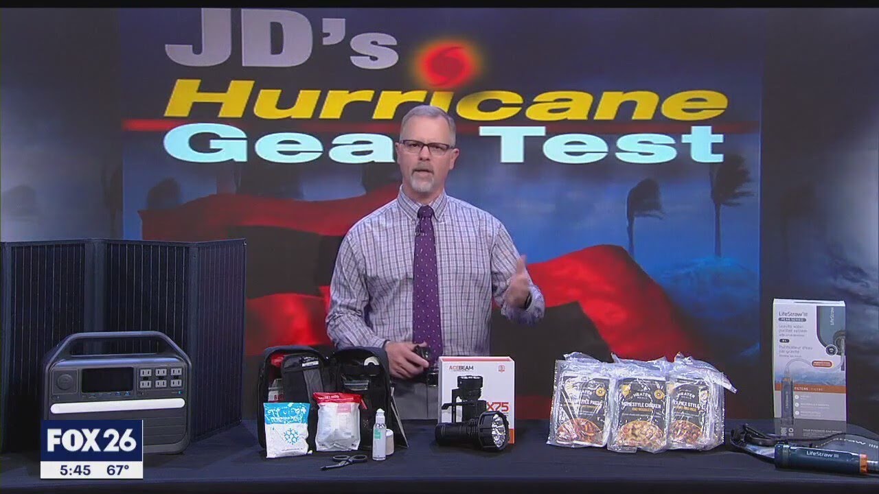 JD's Hurricane Gear Test: Hurricane kit basics must haves - YouTube