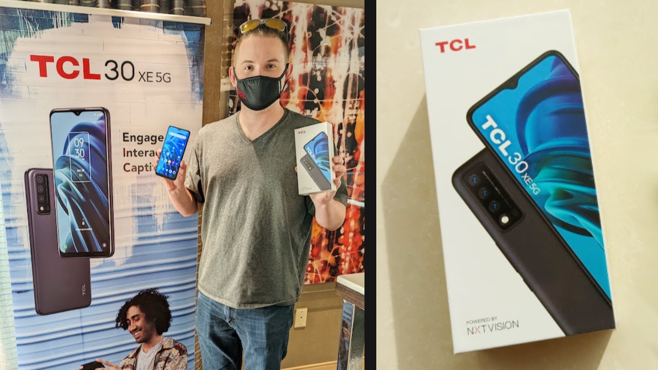 TCL 30 XE 5G - Hands On & First Look! (CES 2022) - YouTube