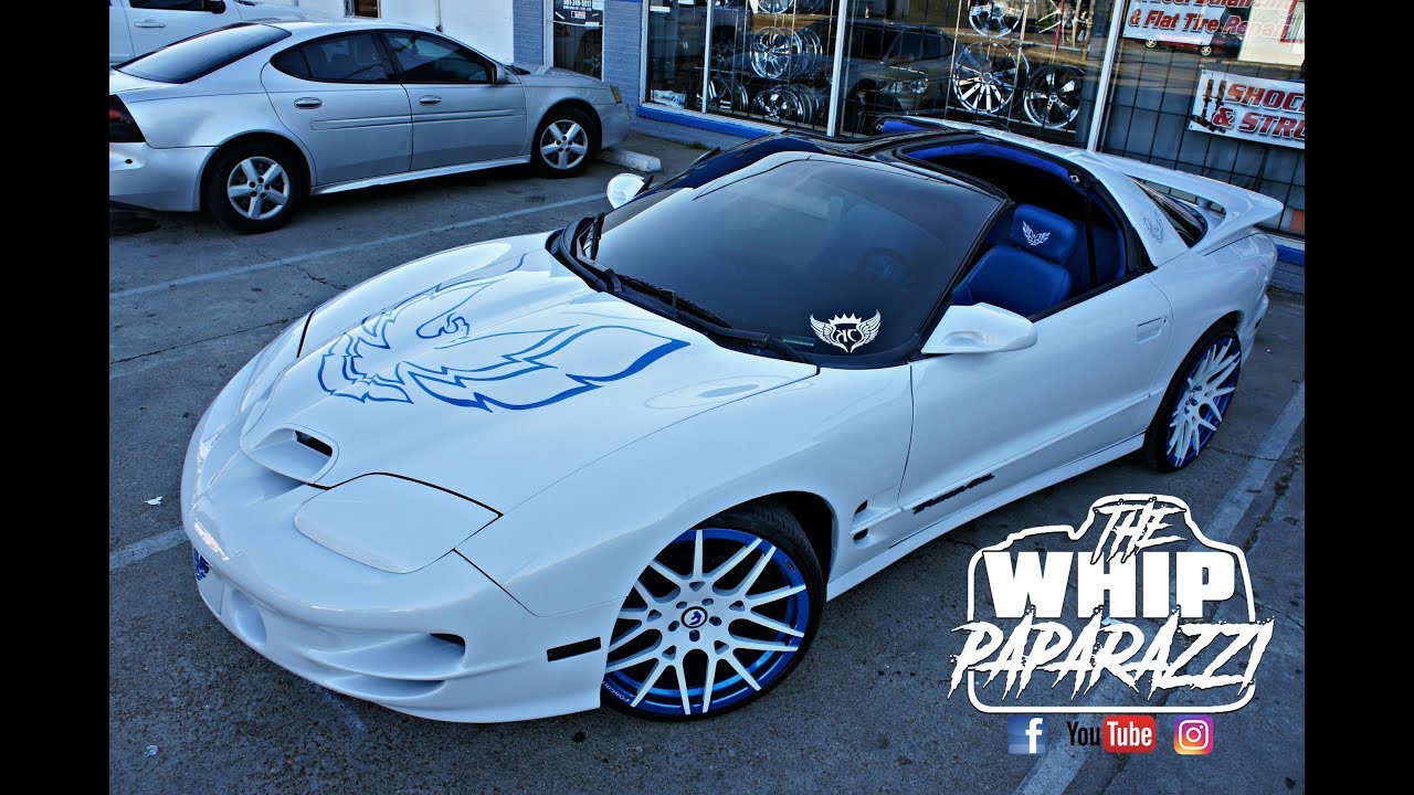Red's White and Blue Pontiac Trans Am WS6 on 22" Monoblock Forgi's ...