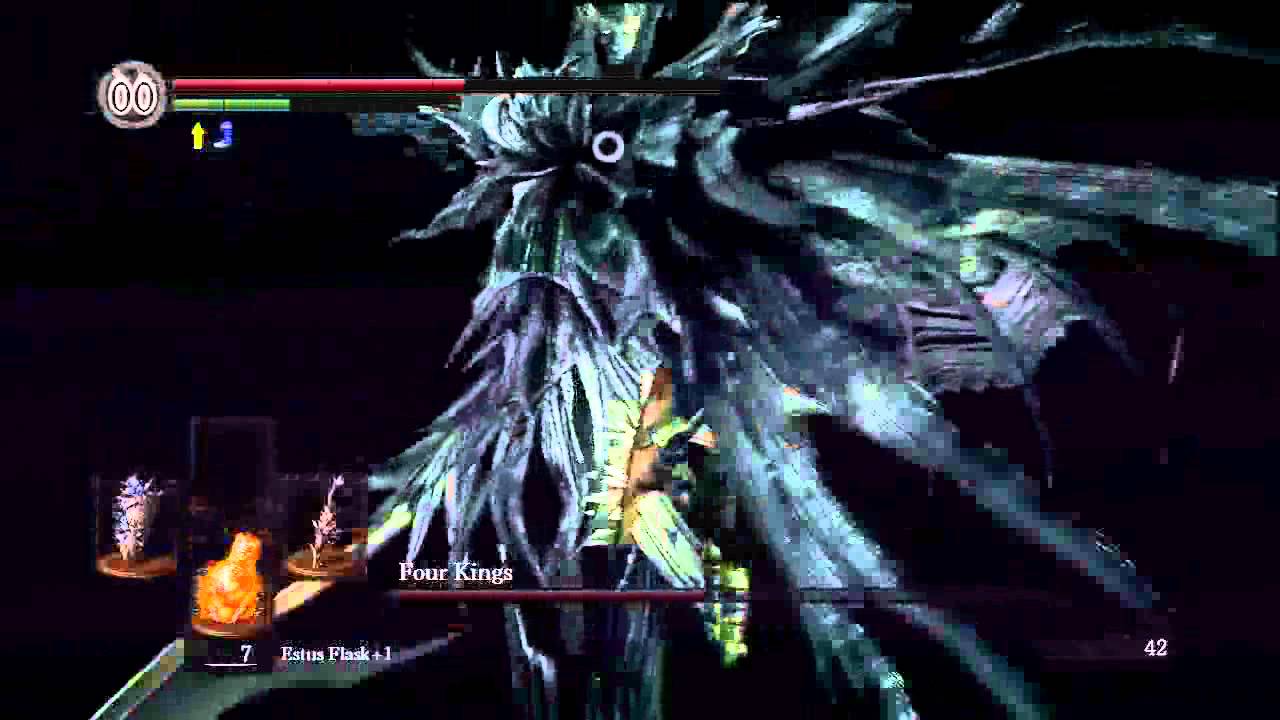 Dark Souls - The Four Kings Boss (First Try) - YouTube