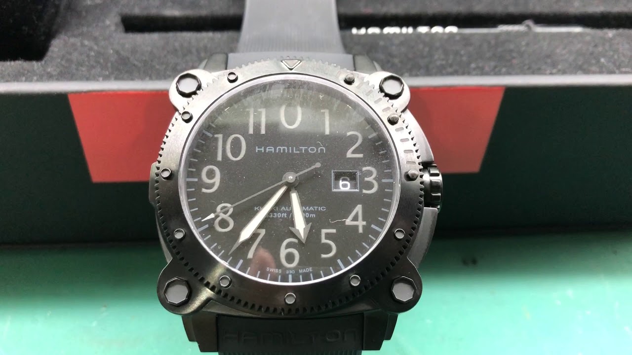 Hamilton Khaki Navy BeLOWZERO 1000m Automatic H78585333 - movement ...