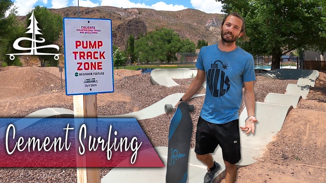 Skating a Tiny Pump Track | Longboarding in Nevada | Cement Surfing ...