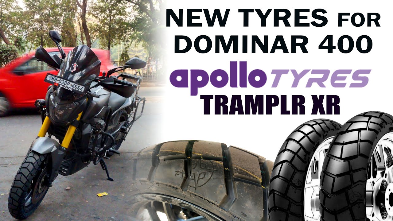 New tyres for Dominar | Apollo Tramplr XR | Satyam tyres Thane - YouTube