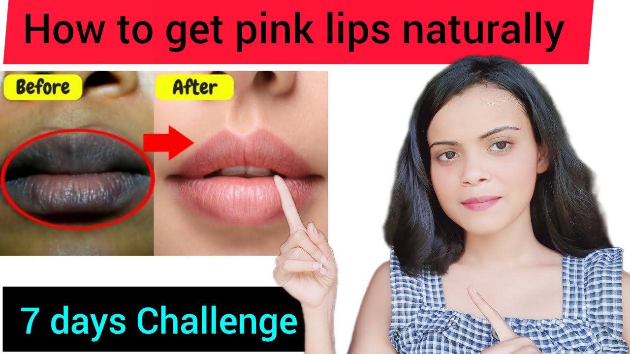 How To Get Pink Lips 💋 At Home 🏡 Pink Lips Naturally Hey Its