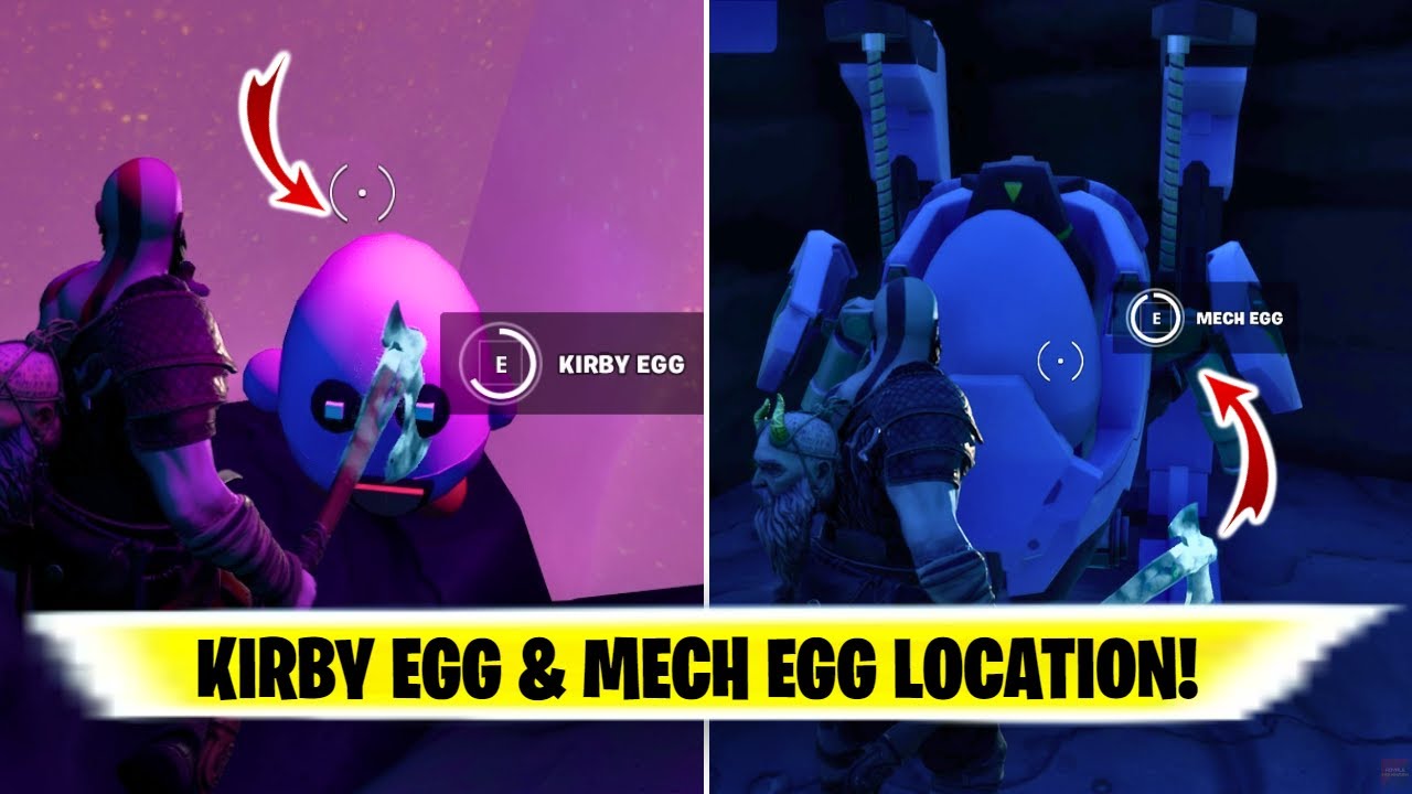 Egg Hunt 2 Space Mech EGG & Kirby Egg | Fortnite egg hunt 2 locations ...