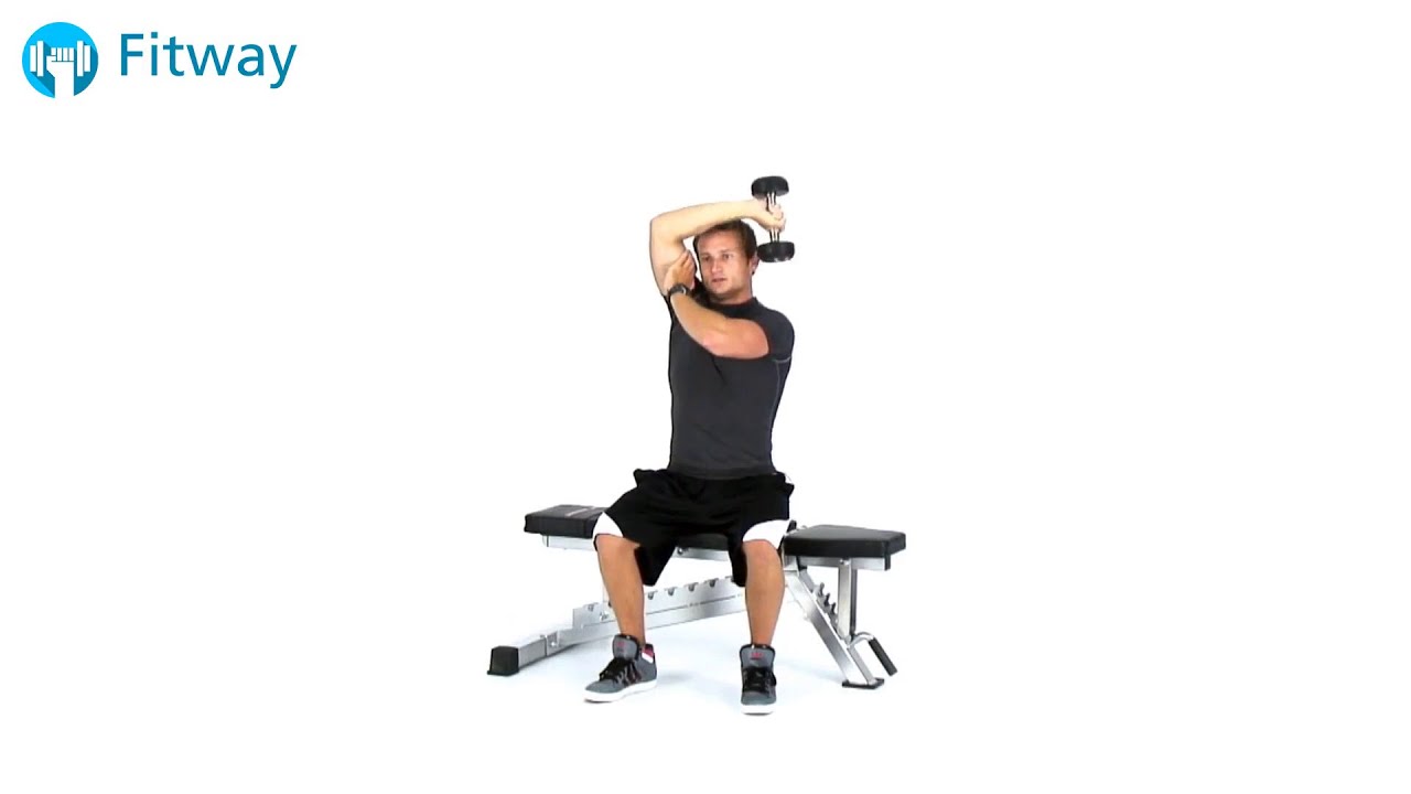 How To Do: Dumbbell Triceps Extension - Seated Cross Body | Arm Workout ...