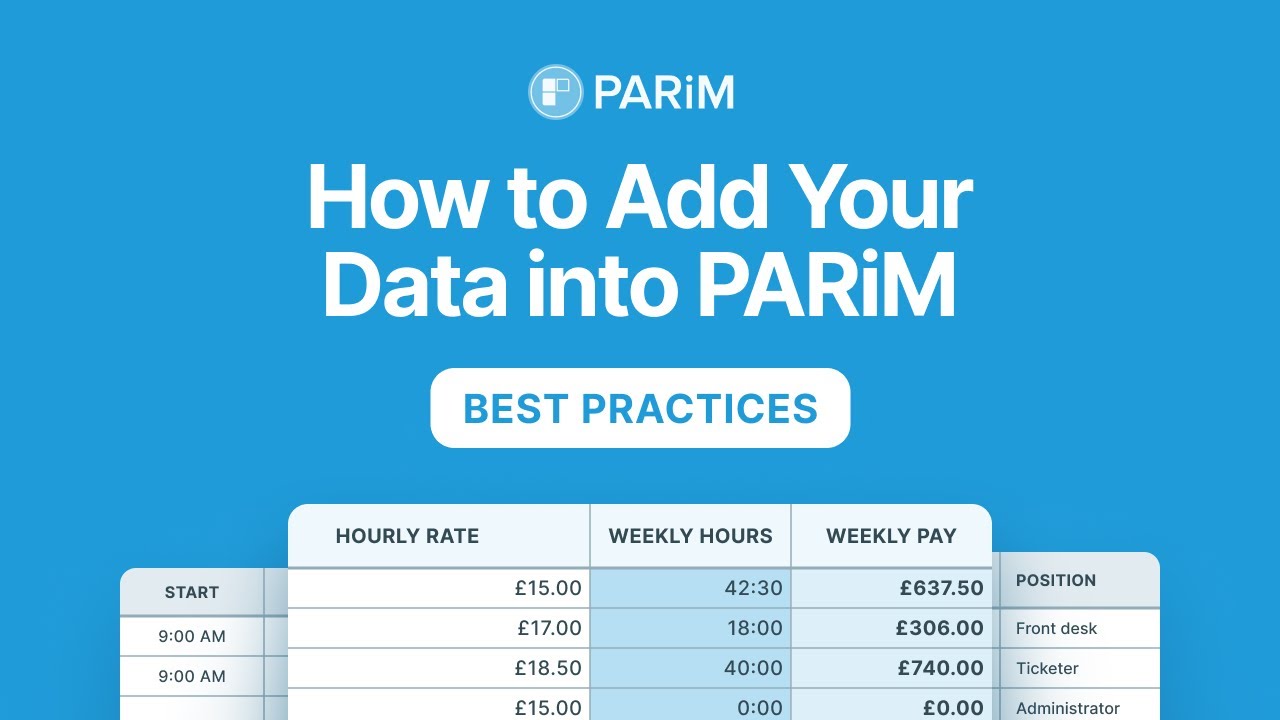 PARiM Webinar | How to Add Your Data into PARiM: Best Practices - YouTube