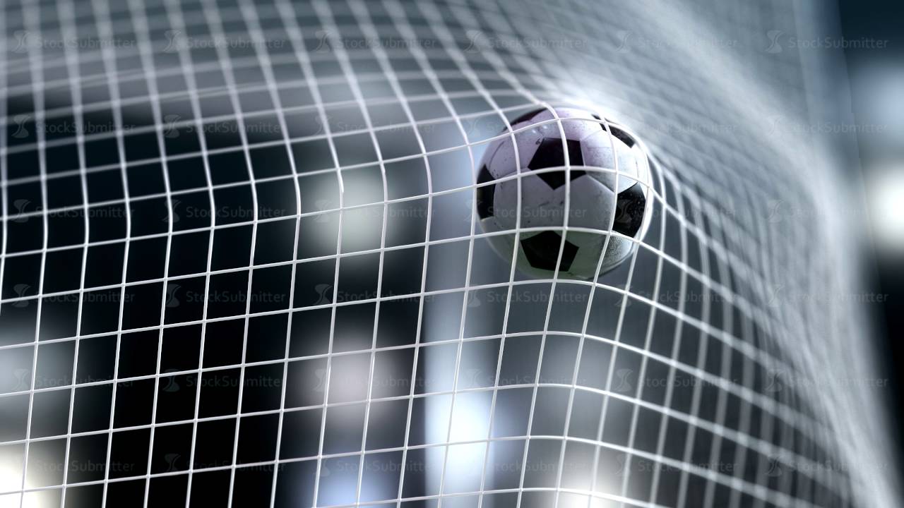 soccer ball slow motion to the goal. Football ball slowmotion 4k ...