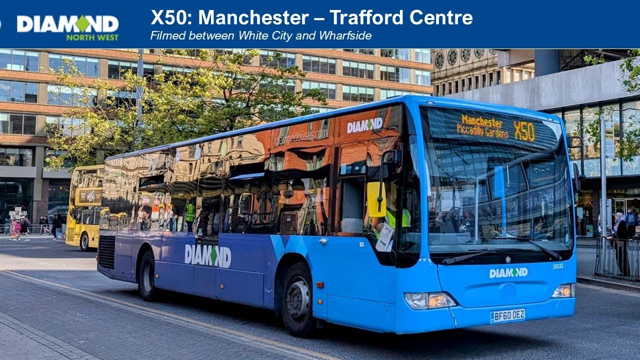 Citaro thrash! Diamond Bus NW X50 service between White City and ...