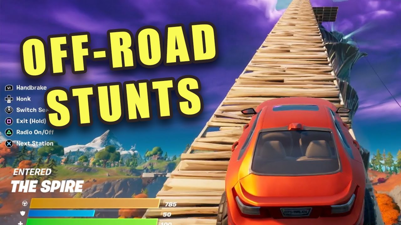 Fortnite stunts with Chonkers Off Road Tires - Monster Truck stunts ...