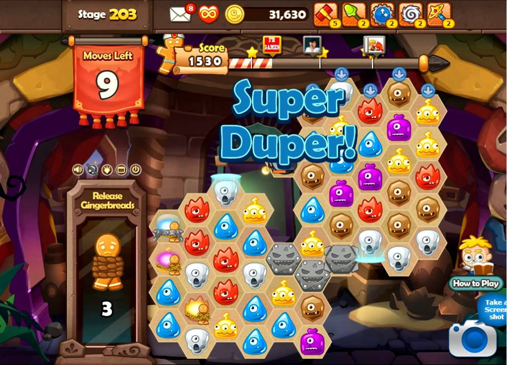 Monster Busters hexa blast level 203 - YouTube
