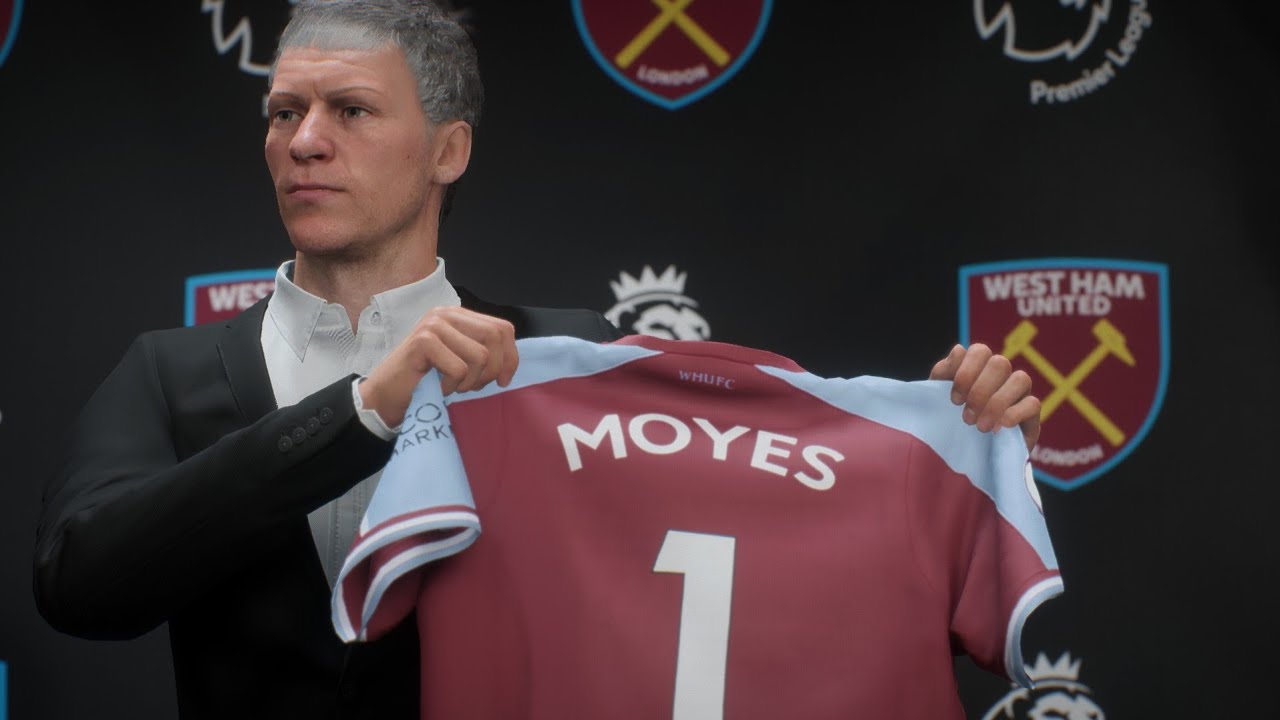 DAVID MOYES FACE FIFA 22 MODO CARRERA CAREER MODE LOOKALIKE WEST HAM ...