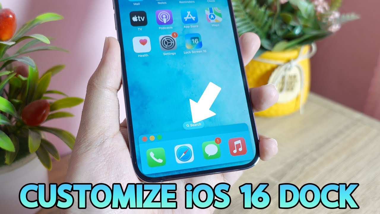 NEW Customize iOS 16 Dock on ANY iPhone FREE - YouTube