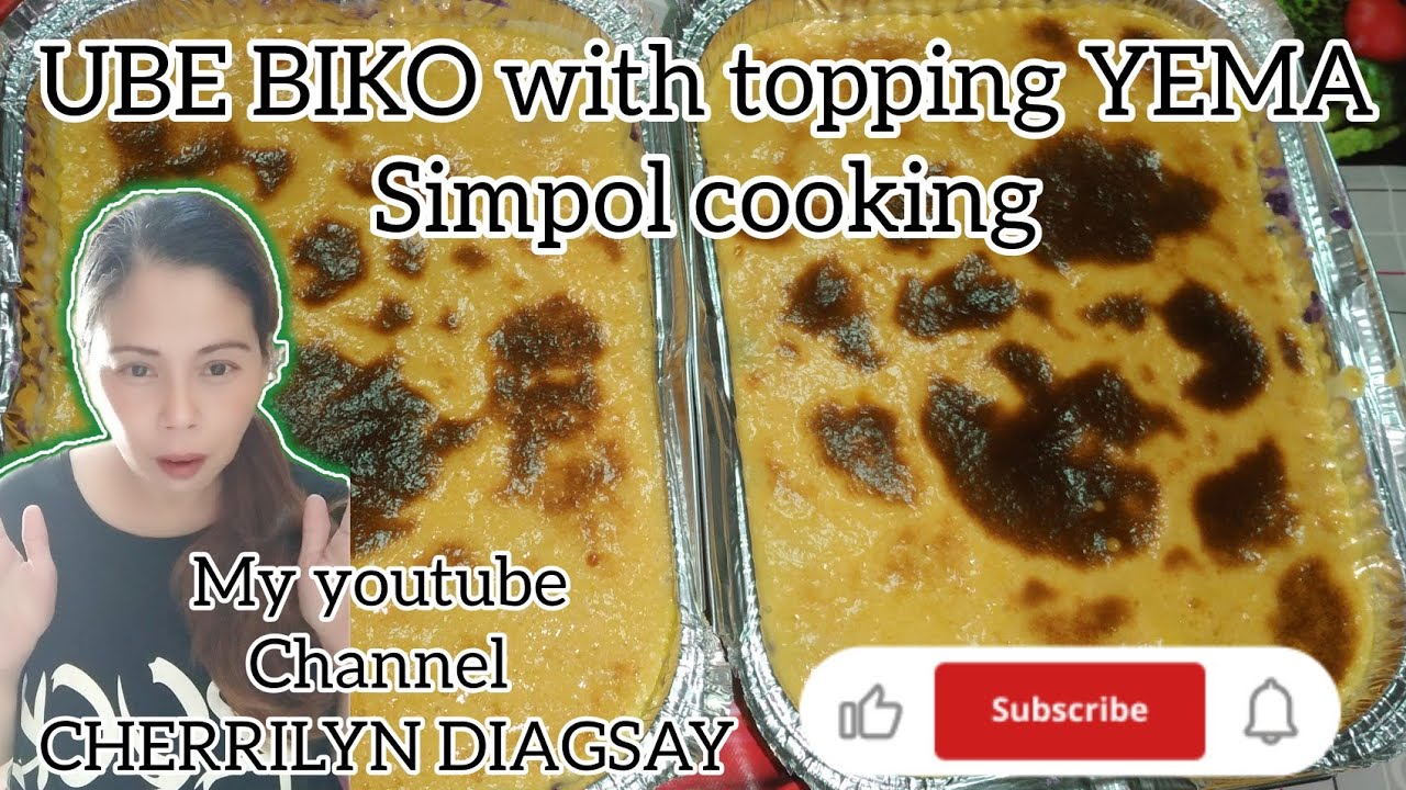 UBE BIKO with topping YEMA simpol cooking - YouTube