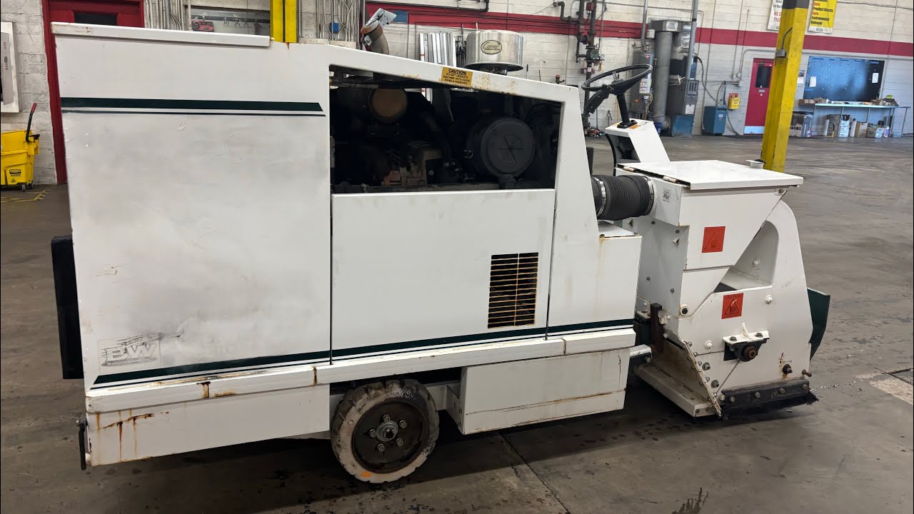 Shot Blaster concrete machine. BW Manufacturing SCB-1600. Дробеструйная ...