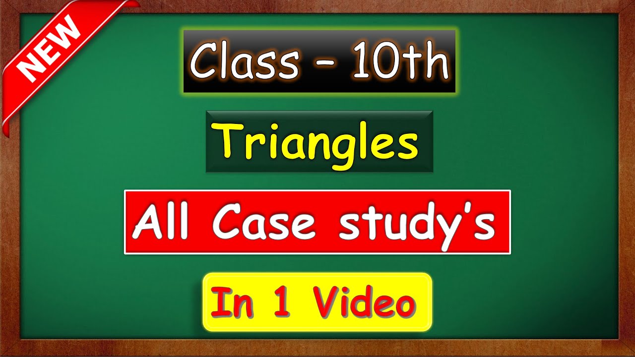 Class 10 Maths | Triangles Case Study Questions with Solutions | maths ...