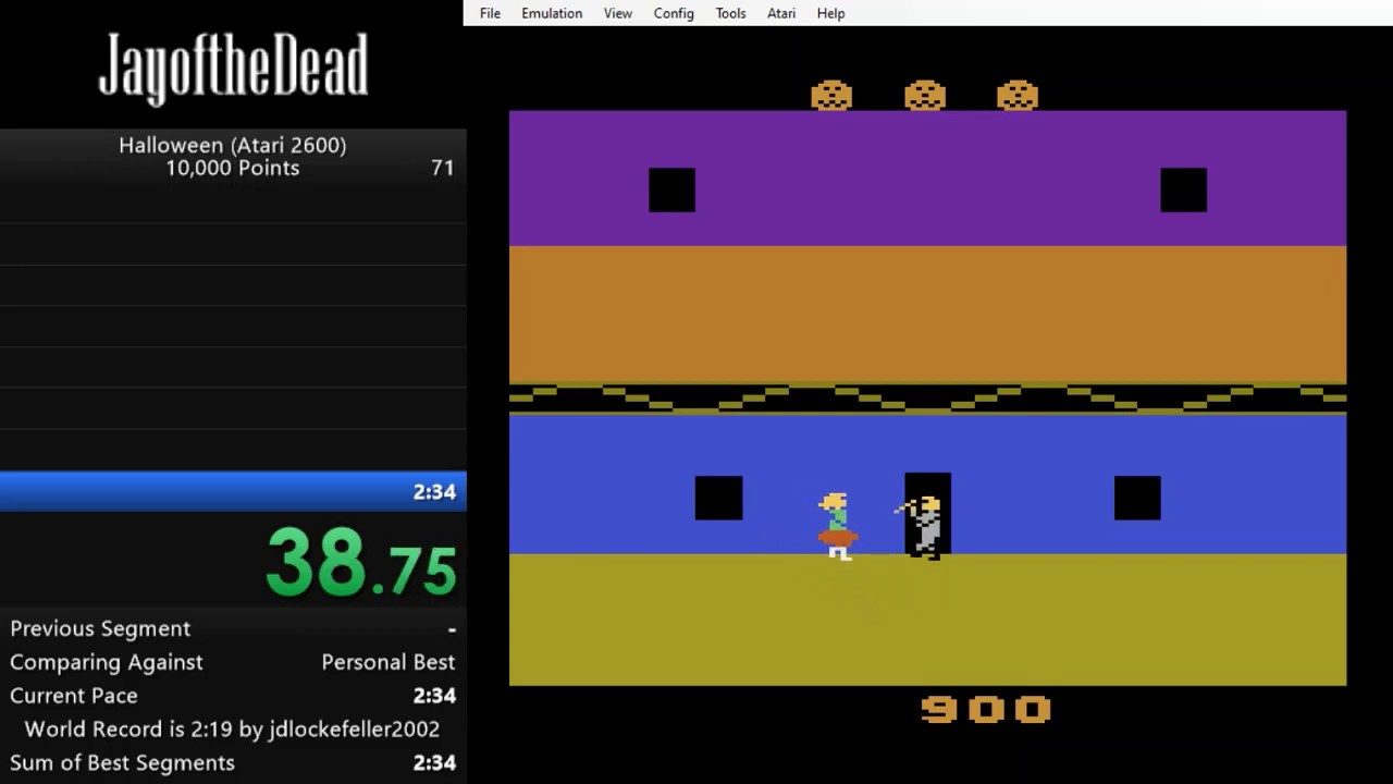 Halloween (Atari 2600) 10000 Points Former World Record 2:13 - YouTube