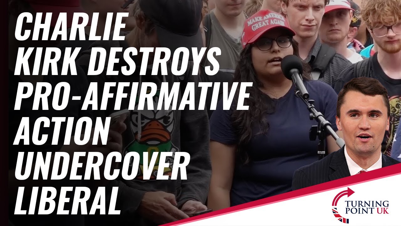 Charlie Kirk Destroys Pro-Affirmative Action Undercover Liberal - YouTube