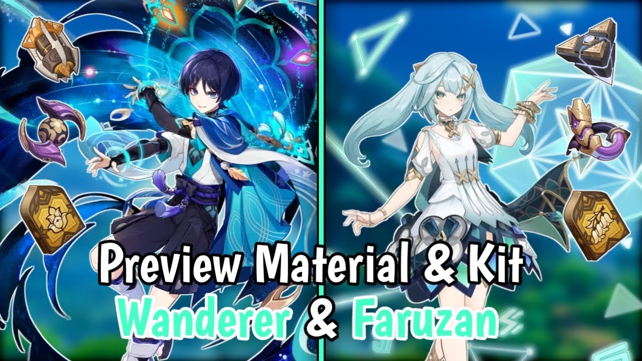 Preview Material & Kit Wanderer & Faruzan - GENSHIN IMPACT INDONESIA ...
