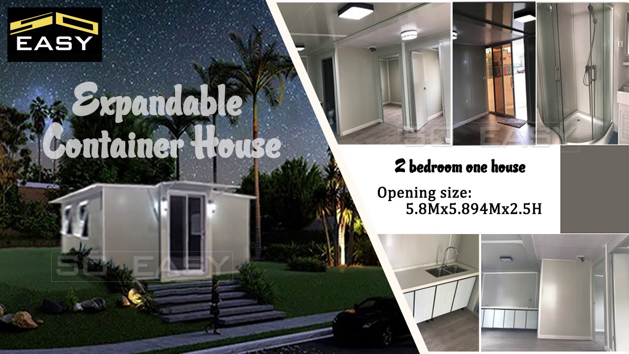 Luxury Modern design Expandable Prefabricated Container House - YouTube