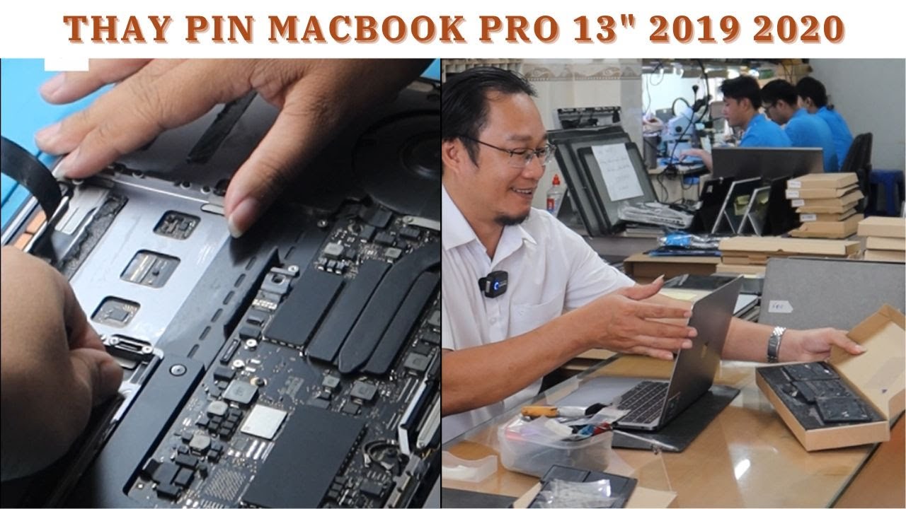 Thay Pin Macbook Pro 13 inch 2019 2020 lấy liền cho anh Quân - YouTube
