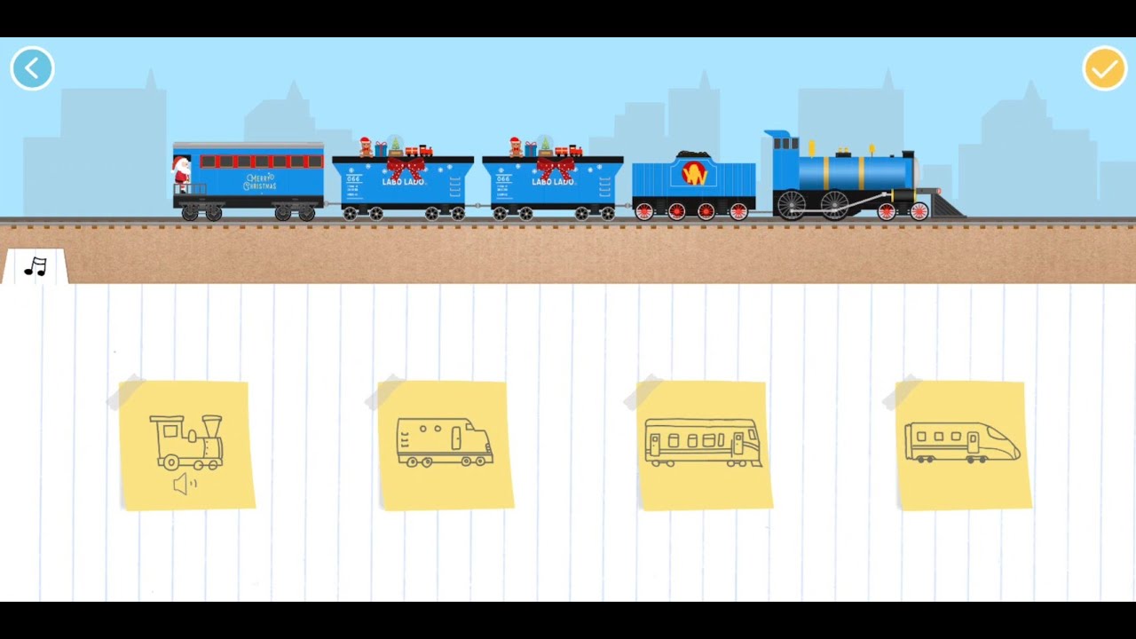 Labo Brick Train Building Christmas Train - YouTube