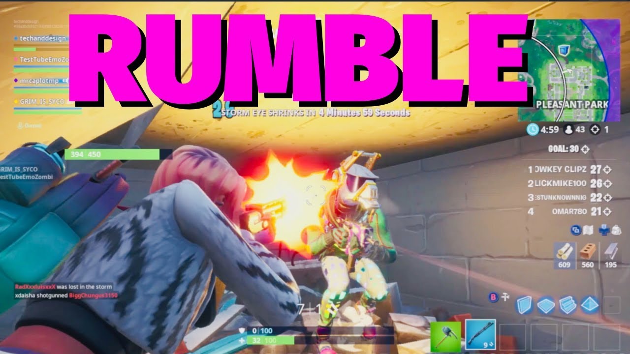 Fortnite Rumble - Squads - VICTORY - Fortnite Battle Royale GamePlay ...