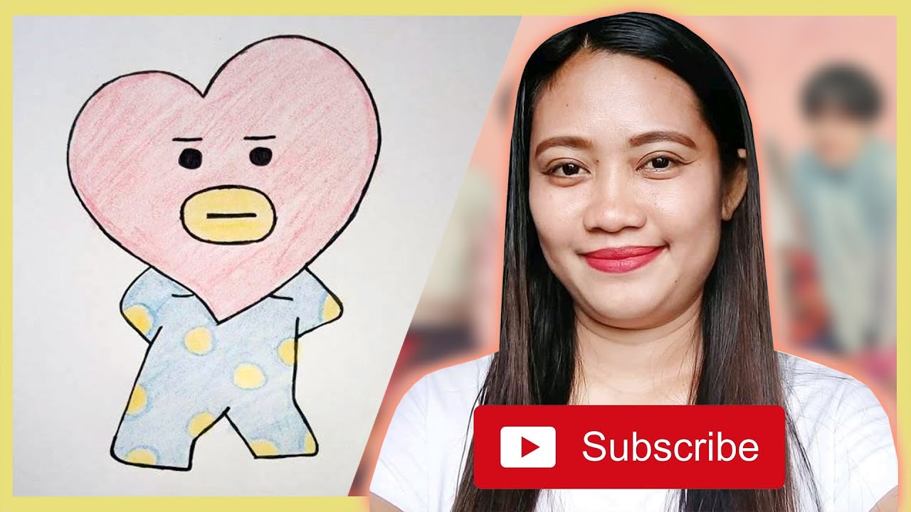 How to Draw Bt21 Tata - YouTube