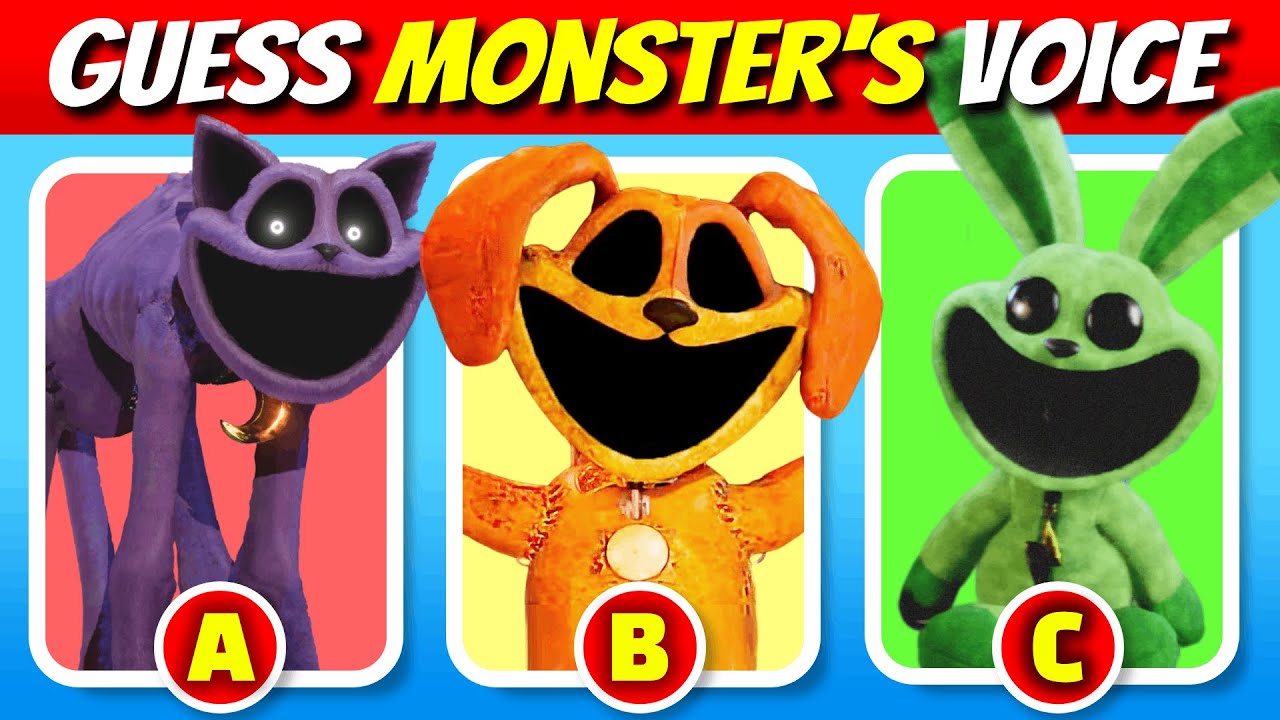 🎵🔊Guess the Poppy Playtime Chapter 3 Voice | Smiling Critter Characters ...