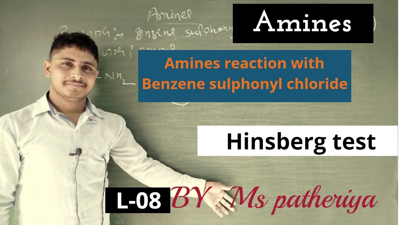 L-08|Amines reaction with benzene sulphonyl chloride|Hinsberg reagent ...