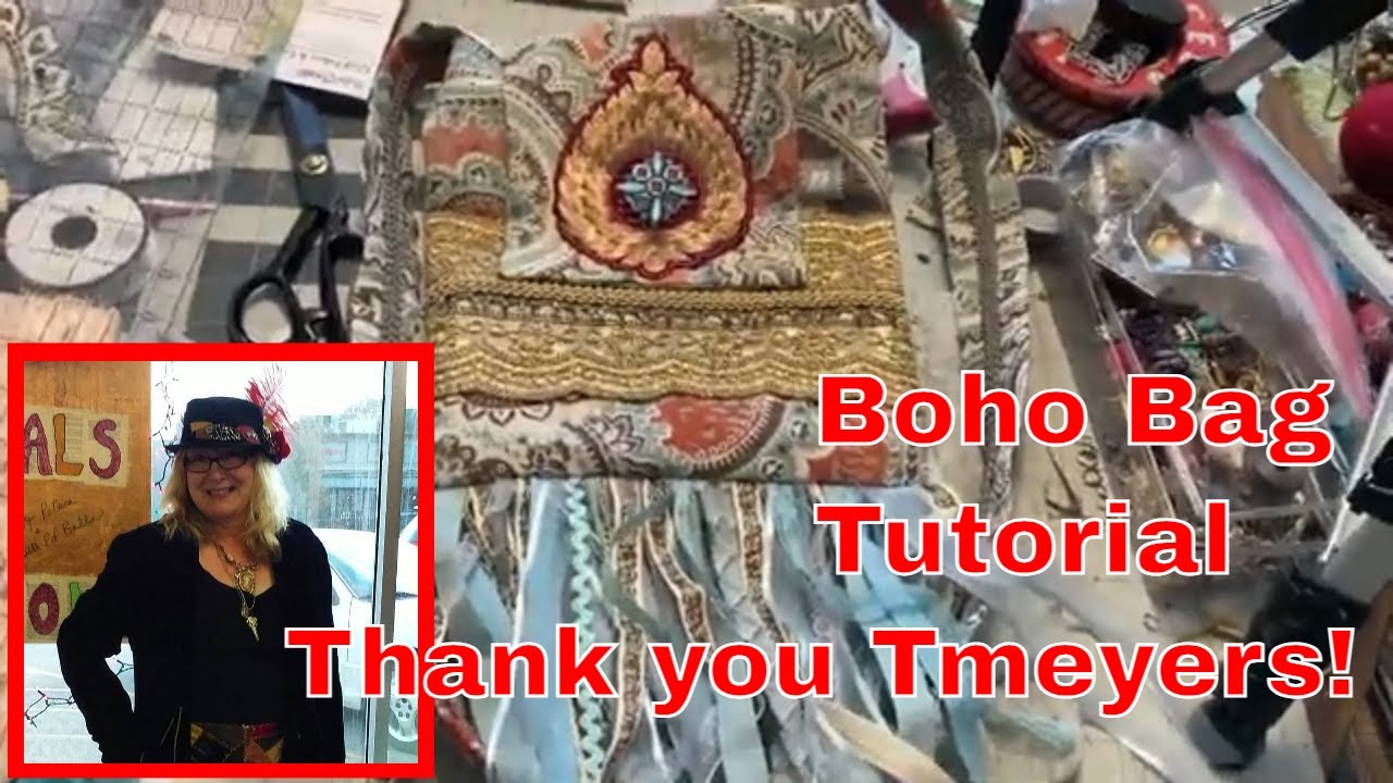 Mixed Media Monday ~ Boho Bag Tutorial À la @tmyershandmade978 for ...
