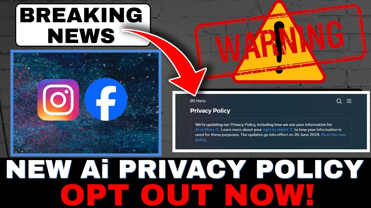 🔴FACEBOOK WARNING! NEW Ai PRIVACY POLICY! OPT OUT NOW! (How to Guide ...