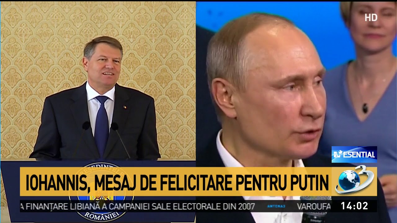 Mesajul lui Klaus Iohannis pentru Vladimir Putin după câștigarea ...