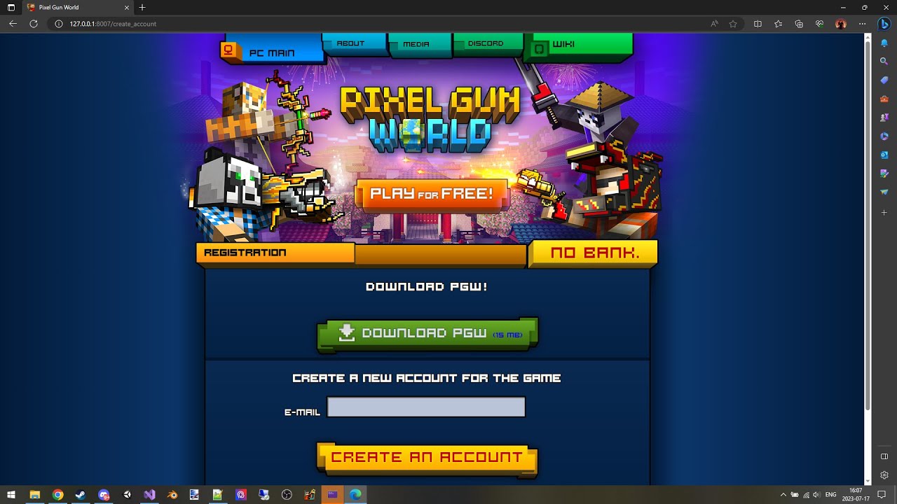 Pixel Gun World - New Progress on the website-reimplementation! - YouTube