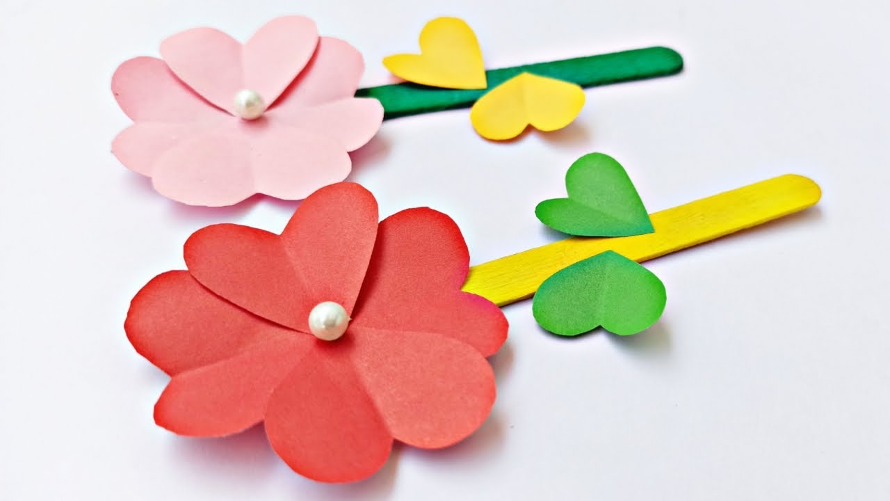 Simple Flower Making With Chart Paper | Best Flower Site