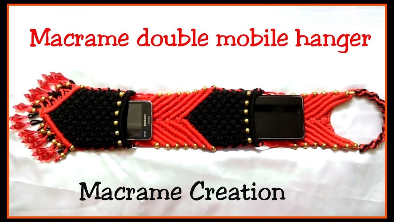 Easy and beautiful Macrame mobile hanger simple design /diy macrame ...