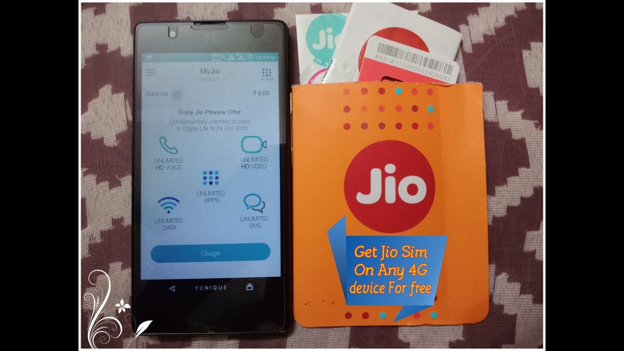 Get Jio 4G Sim with Unlimited 3 months On Any Android Device for Free ...
