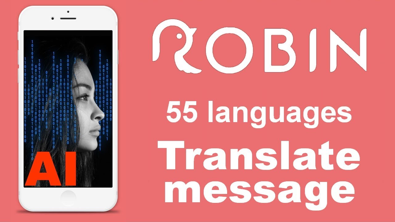 SNS chat app "ROBIN" that can be translated - ROBIN AI System - YouTube