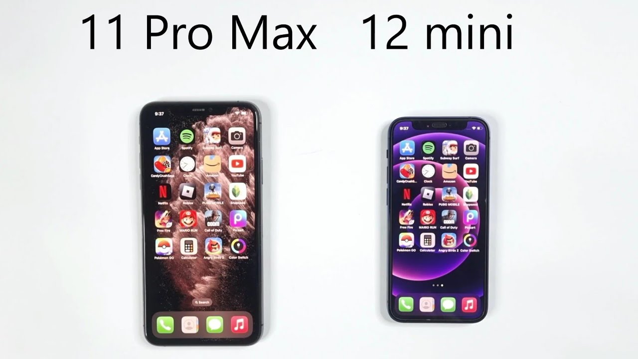 iPhone 11 Pro Max vs iPhone 12 mini - Speed Test! - YouTube