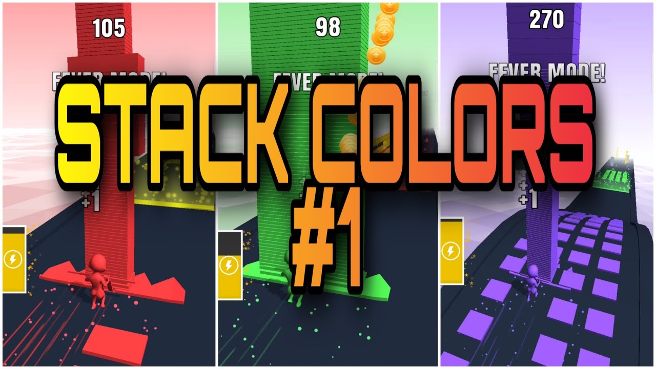 stack Colors Gameplay lv 1 - 15 walkthrough - YouTube