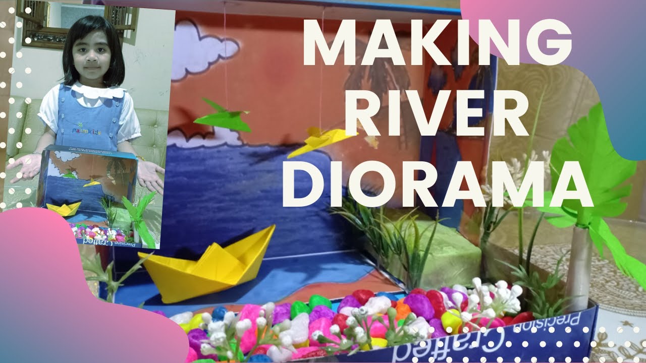 Making river diorama - YouTube