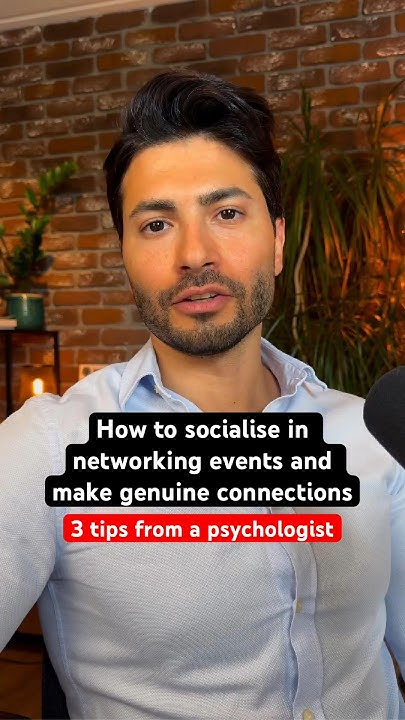 3 networking tips from a psychologist - YouTube