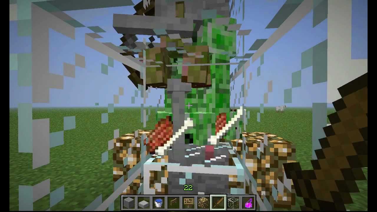 Minecraft Mob Grinder in 1.3.1 - YouTube