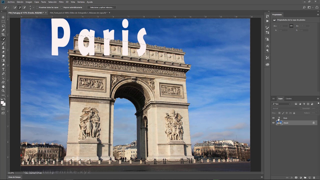 Photoshop Básico: Paris - YouTube