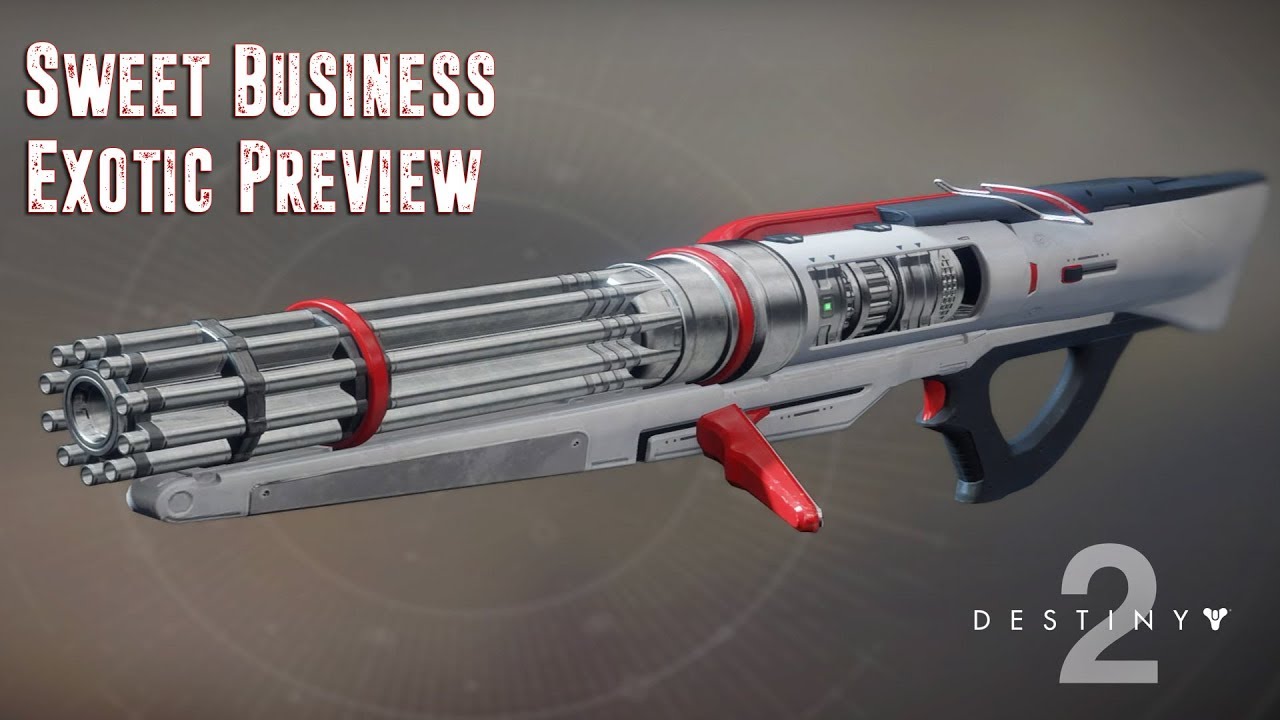 Sweet Business Exotic Auto Rifle Preview - Destiny 2 - YouTube