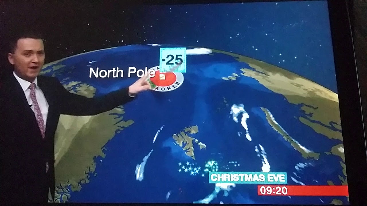 Father Christmas leaves North Pole Christmas Eve - YouTube